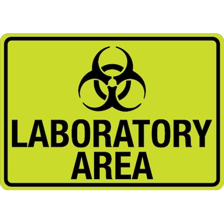 Lyle Sign, Laboratory Area (W Sym), LCUV-0074ST-RD_10x7 Hivis ...