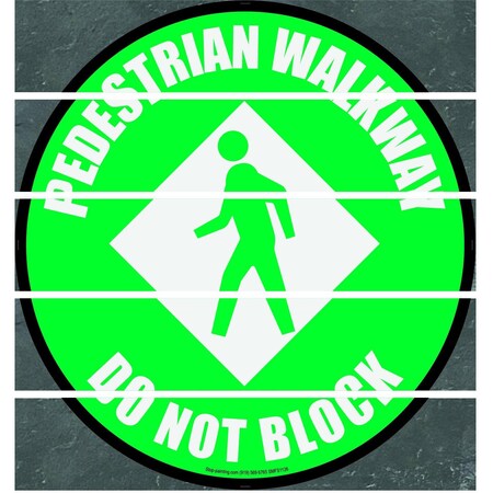 Superior Mark Floor Sign, Superior Mark, Pedestrian Walkway, 17.5in ...