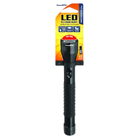 Poweroptix Flashlight 4 LED 2AA - Black 032-60201 | Zoro