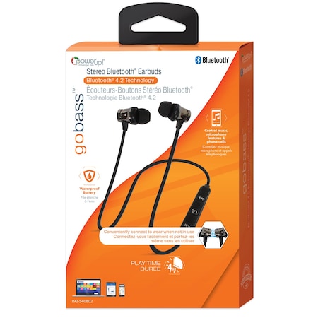 Power Up! Bluetooth Stereo Earbuds 192-540802 | Zoro