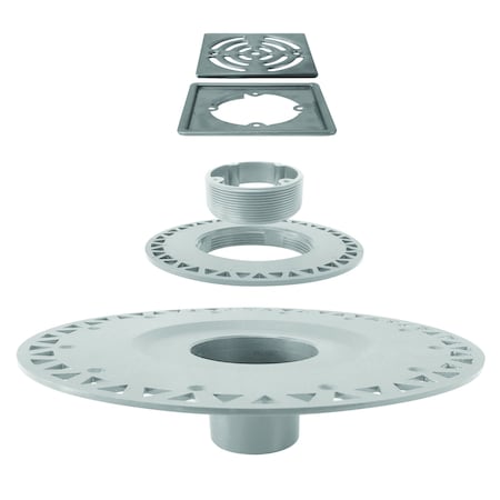 M-D Building Products PROVA DRAIN with Grate PVC 80208 | Zoro