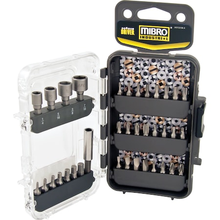 Mibro 36-Piece 1 in. Screwdriver Bit and Nut Setter Set 313370 | Zoro