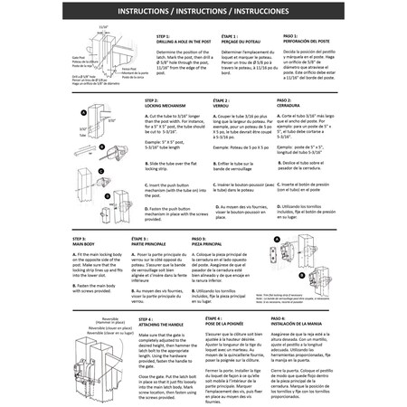 Onward 6 58inch 168 mm Automatic Double Sided Polymer Gate Locking ...