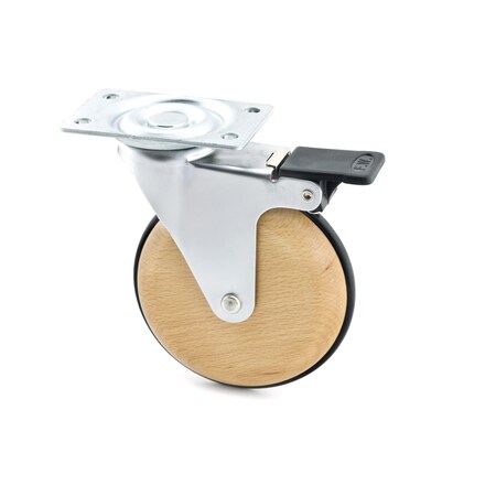 Richelieu Single Wheel Design Caster, Swivel with Brake, with Plate ...