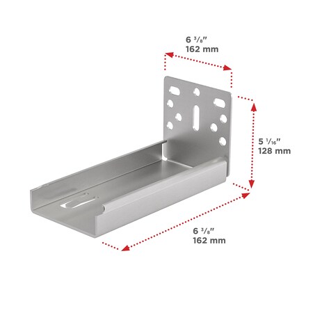 Richelieu Rear Support Bracket for Installing Stainless Steel Frameless ...