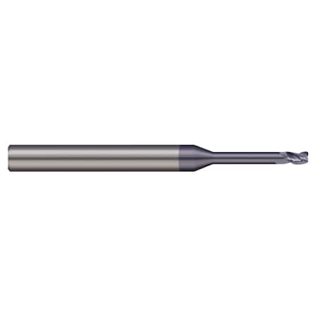 Micro 100 End Mill, 3 Flute, Corner Radius, 0.0625" (1/16) Cutter dia ...