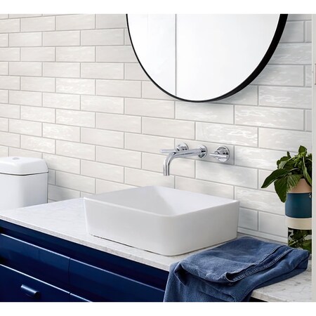 Apollo Tile La Riviera Blanc 2.5 in. x8 in. 5.28 Sq.Ft Ceramic Tile ...