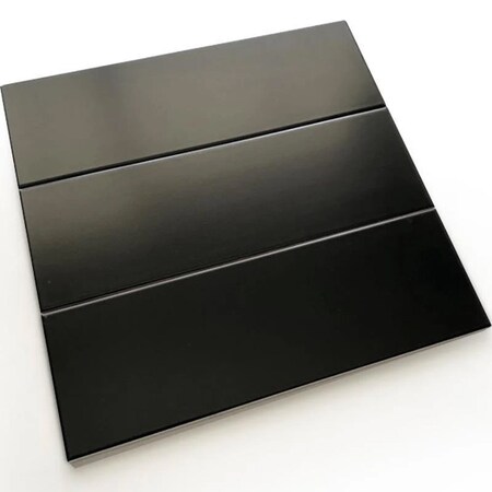 Apollo Tile Metro 4 in. x 12 in. Matte Black Ceramic Subway Wall Tile ...