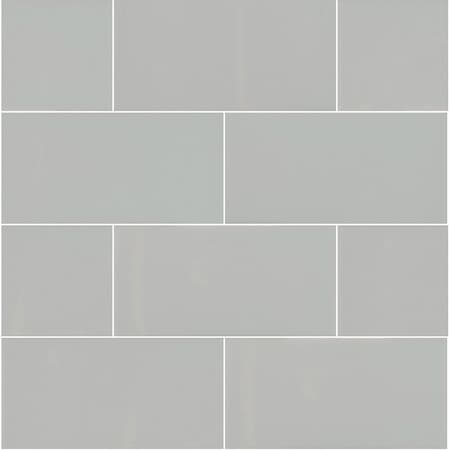 Msi Gray Glossy 3 In. X 6 In. Glazed Ceramic Wall Tile, 88PK ZOR-PT ...