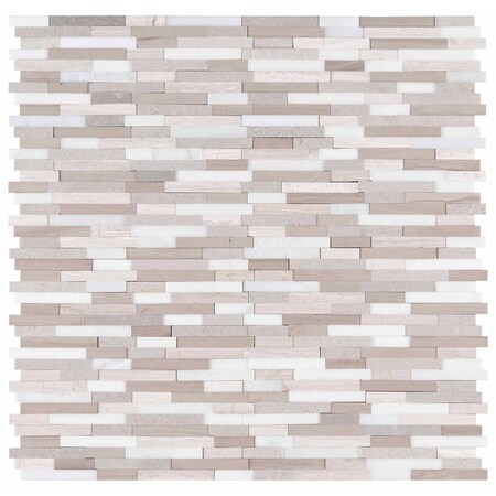 Msi Arctic Storm Interlocking 3D Peel And Stick 12 In. X 12 In. X 6Mm ...