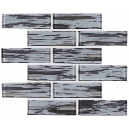 Msi Verde Subway SAMPLE Glass Mesh-Mounted Mosaic Wall Tile ZOR-MD-0285 ...