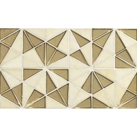 Msi Stella Gold Hand Crafted SAMPLE Glass Mosaic Wall Tile ZOR-MD-0370 ...