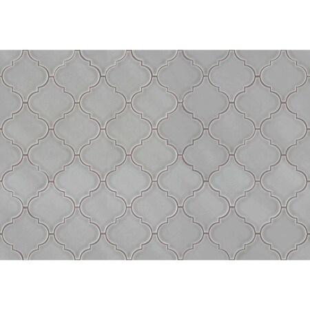 Msi Fog Arabesque 9.84 In. X 10.63 In. X 6 Mm Glossy Ceramic Mesh ...
