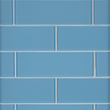 Msi Royal Azure 4" x 12" Glossy Glass Wall Tile, 15PK ZOR-MD-0520 | Zoro