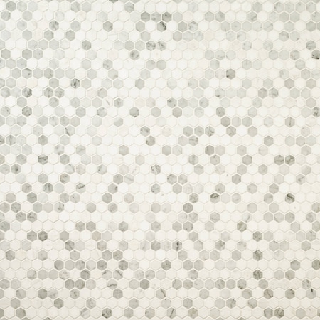 Msi Binaco Dolomite Tibi 11.73 x 11.73 Polished Marble Mosaic Floor And ...