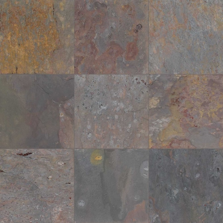 Msi Multi Classic 12 In. X 12 In. Gauged Slate Floor And Wall Tile ...