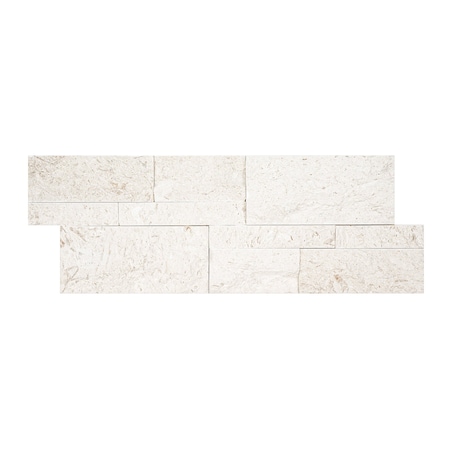 Msi Mayra White Splitface Sample Ledger Panel Limestone Wall Tile ZOR ...