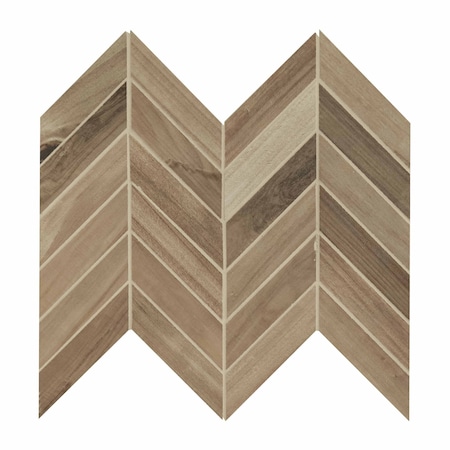 Msi Havenwood Saddle Chevron SAMPLE Glazed Porcelain Mesh-Mounted ...