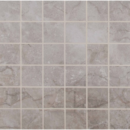 Msi Ansello Gray SAMPLE Glazed Ceramic Mesh-Mounted Mosaic Tile ZOR-PT ...