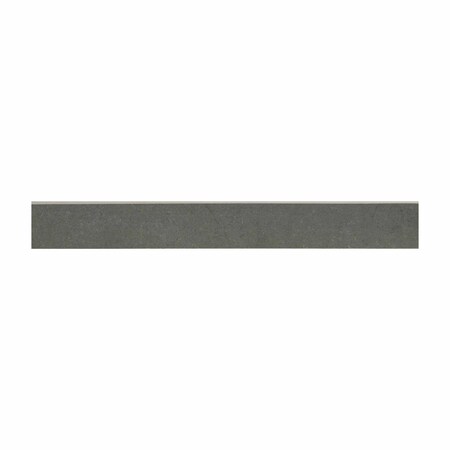 Msi Dimensions Graphite SAMPLE Matte Porcelain Bullnose Tile Trim ZOR ...