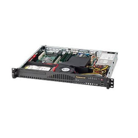 Supermicro SuperChassis 200W Mini 1U Rackmount Server Chassis (Blk ...