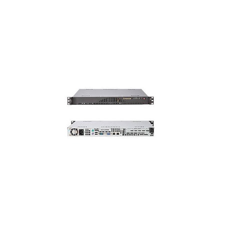 Supermicro 260W Mini 1U Rackmount Server Chassis (Black), CSE-512L-260B ...