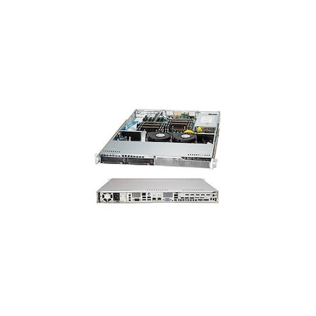 Supermicro SuperChassis 350W 1U Rackmount Server Chassis (Black), CSE ...