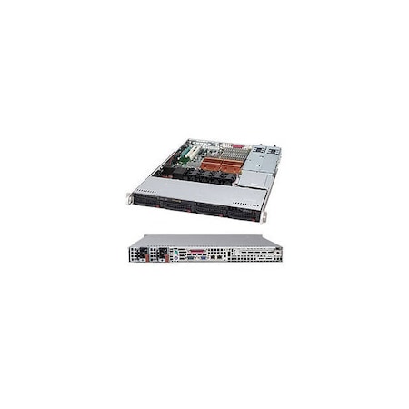 Supermicro SuperChassis 500W 1U Rackmount Server Chassis (Black), CSE ...
