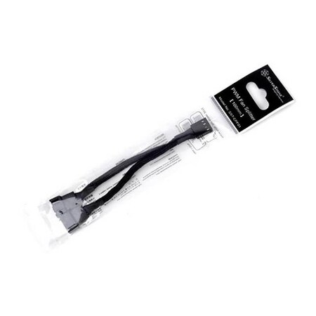 Silverstone 100mm 2x PWM Fan Male to 4Pin PWM Fan Female Splitter Cable ...