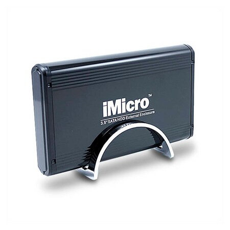 Imicro 3.5in. SATA to USB 2.0 External Hard Drive Enclosure (Black ...