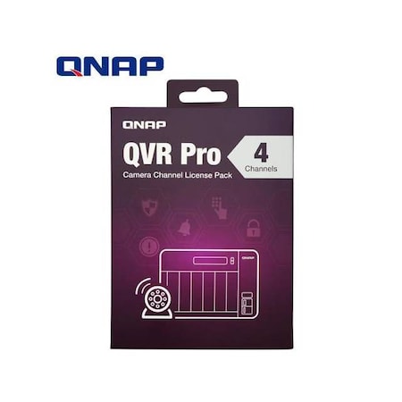 Qnap 4 Channel License for QVR Pro LIC-SW-QVRPRO-4CH | Zoro
