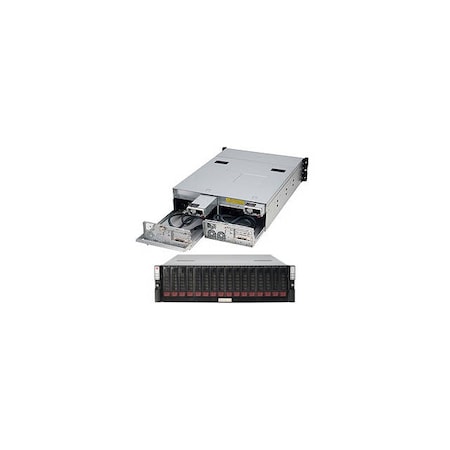Supermicro SuperServer Two Node 720W 3U 16x 3.5" Rackmount JBOD Storage ...