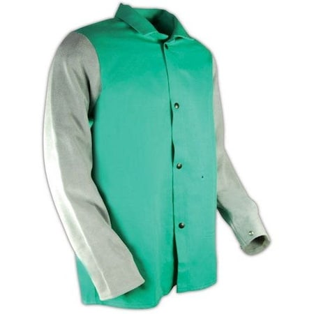 Magid Jackets, Medium, Leather Cotton Combo, Snaps Closure 1830LS-M | Zoro