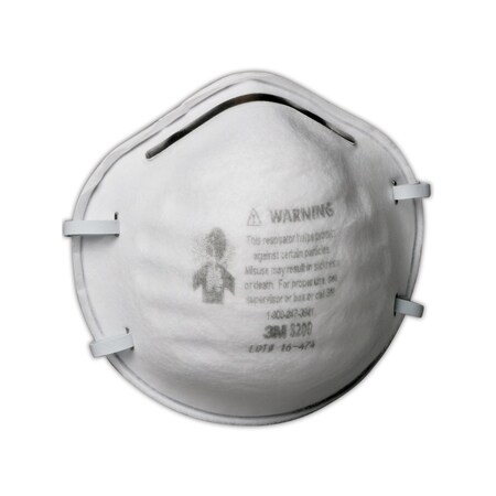 3M 3M 8200 N95 Disposable Particulate Respirator, 20/Dispenser ...