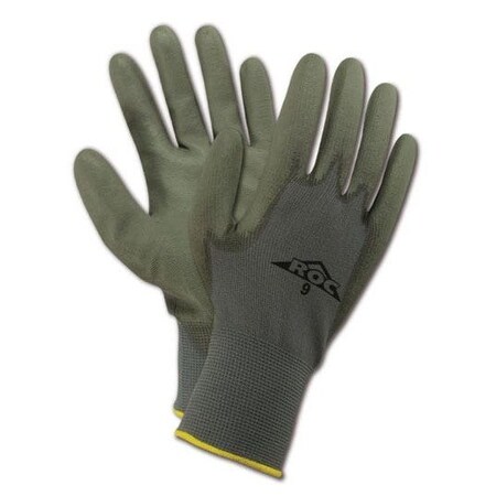 Magid Coated Gloves, Polyurethane, 3 Abrasion Level, Gray, 6 12 PK ...
