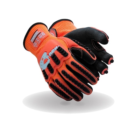 Magid Coated Gloves, Orange, M TRX569-M | Zoro
