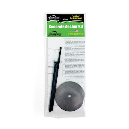 Qwikproducts QwikPad for Generators Concrete Anchor kit QT8381 | Zoro