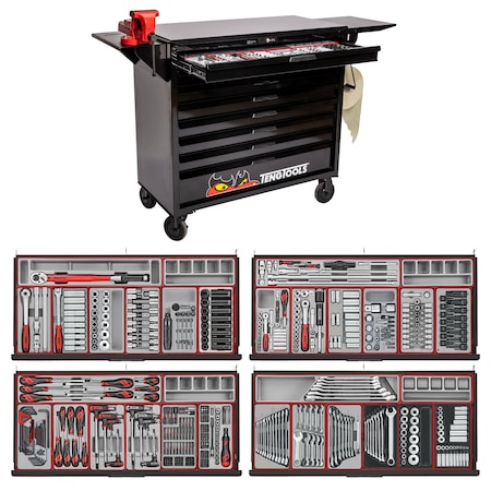 Teng Tools 1004 Piece 'Limited Edition' Black Roller Cabinet ...