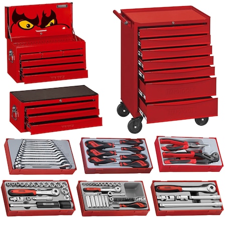 Teng Tools 135 Piece 16 Drawer Metric Series Tool Kit SERIES135MSTACK ...