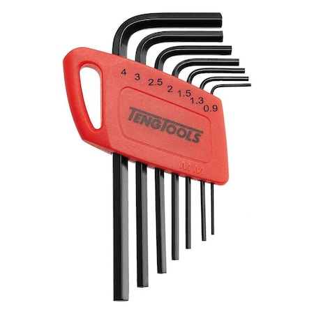 Teng Tools 7 Piece Mini Metric L Shape Hex Key Set 0.9mm To 4mm 1477MM ...
