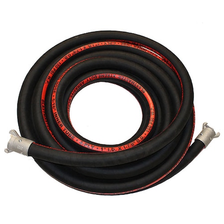 Marco Blast Hose 1-1/2" x 50 ft 4 Ply w/ Brass Couplings 10BH112XAC | Zoro