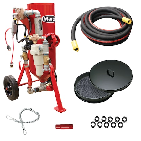 Marco 1.0 Cu. Ft. Blast Pot, Hose & Nozzle Package 10POTPACKAGE10Z | Zoro