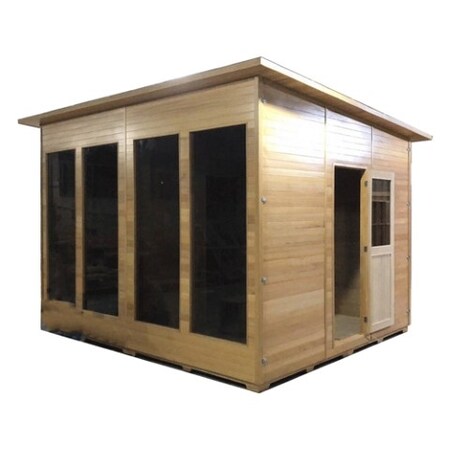 Aleko ALEKO Canadian Hemlock Outdoor Studio Home-Cabin and Clubhouse ...