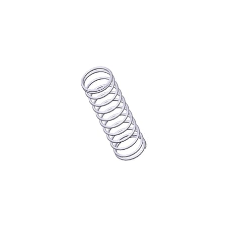Zoro Approved Supplier Compression Spring, O= .812, L= 2.75, W= .063 ...