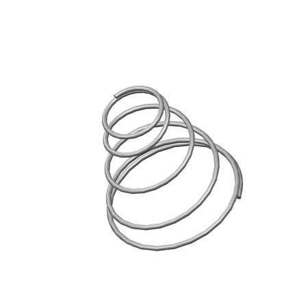 Zoro Approved Supplier Taper Spring, Lo= 0.625 , So= 0.281 , W= 0.022 ...