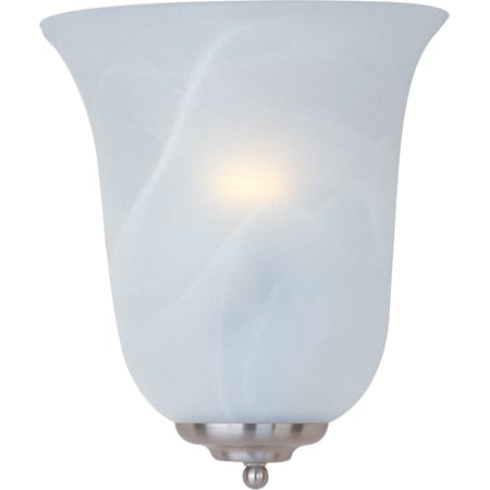 Maxim Essentials 1-Light 10" Wide Satin Nickel Wall Sconce 20581MRSN | Zoro