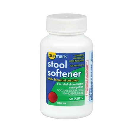 Sunmark Stool Softener Tablet 100 per Bottle 1 Bottle 70677005901 | Zoro