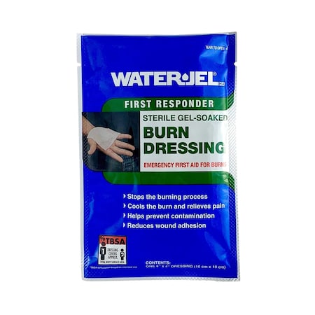 Water-Jel First Responder Burn Dressing, 4 x 4 Inch, Sterile, 60PK ...