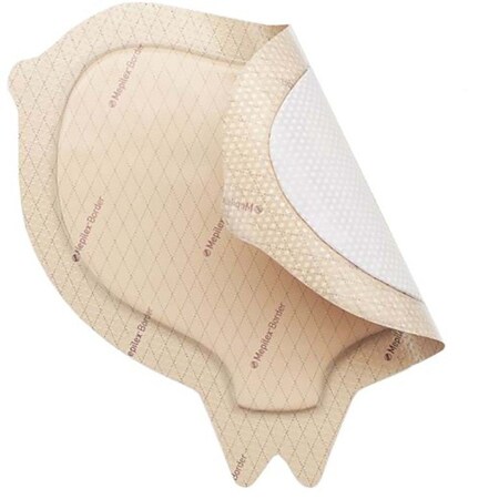 Mepilex Border Sacrum Mepilex Foam Border Dressing Sacrum, Sterile, 9-1 ...