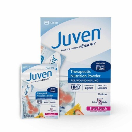 Juven Oral Supplement, Fruit Punch Flavor, Powder, 1.01 oz. Individual ...